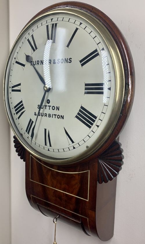 A Rare Regency Drop Dial Fusee Wall Clock for Sale » Clockwise Antique ...