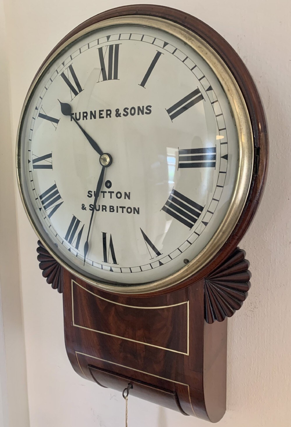 A Rare Regency Drop Dial Fusee Wall Clock for Sale » Clockwise Antique ...