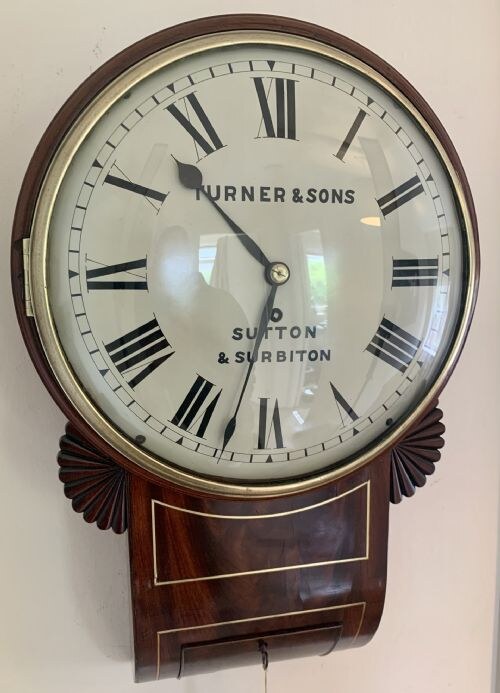 A Rare Regency Drop Dial Fusee Wall Clock for Sale » Clockwise Antique ...